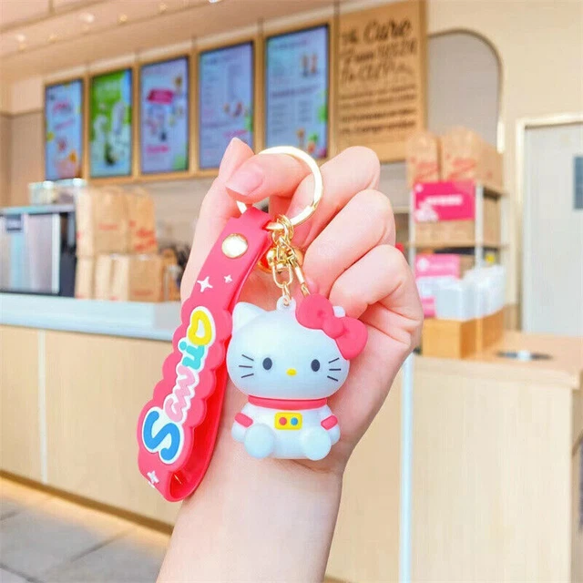 MY MELODY HELLO Kitty Cinnamoroll PVC Doll Keychain Kuromi Pompompurin Key Ring EUR 0,96 ...