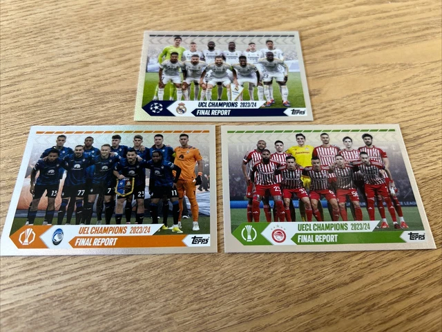 MATCH ATTAX 2024/25 UEL/UCL/UECL CHAMPIONS 2023/24 Final Report Cards ...