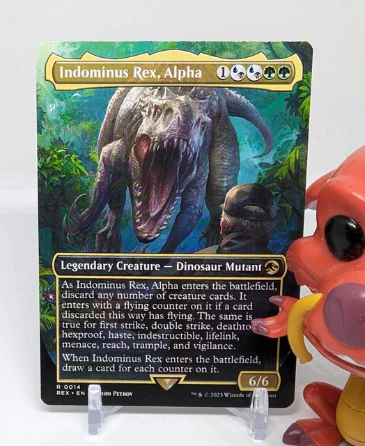 INDOMINUS REX, ALPHA (Borderless) NEUF Jurassic World Collection MTG REX #14 EUR 14,94 - PicClick FR