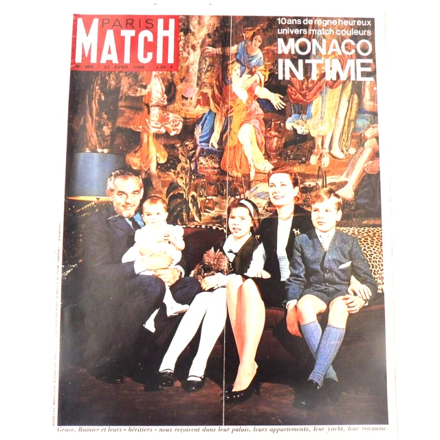 MAGAZINE PARIS MATCH N°889 - 23 Avril 1966 - Monaco Intime EUR 10,00 - PicClick FR