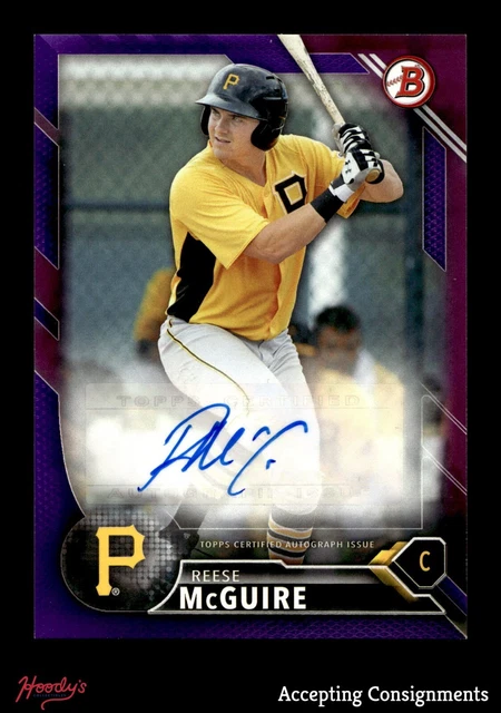 AUTOGRAPHES BOWMAN PROSPECTS 2016 violet #PARM Reese McGuire AUTO 170/ ...