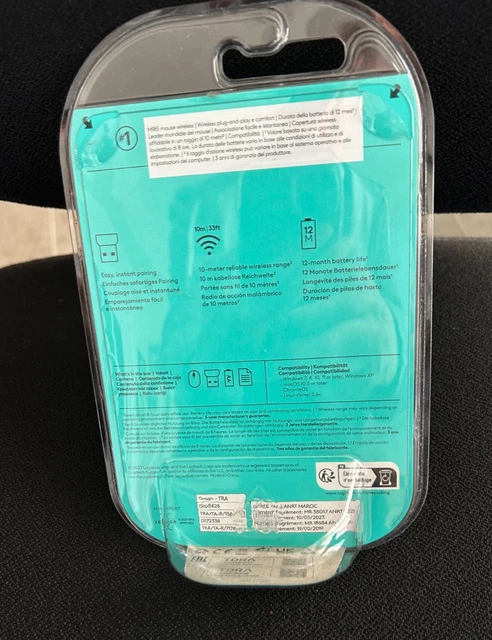 LOGITECH M185 WIRELESS Mouse Grey in Sealed Packet With Dongle £6.51 ...