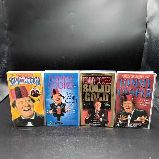 TOMMY COOPER VHS Video Tapes x4 Solid Gold/Lives On/Touch/Magic (2 New ...