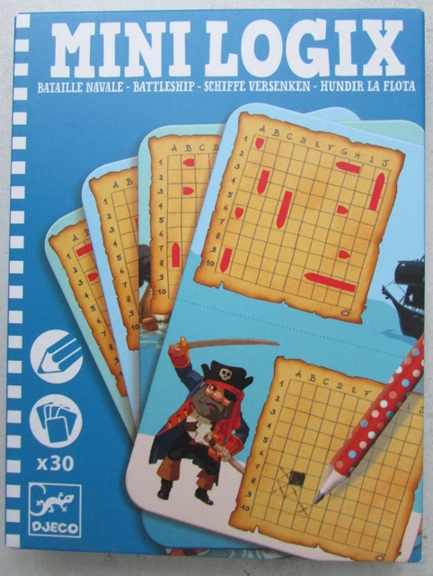 MINI LOGIX / Bataille Navale - Battleship / Djeco État Neuf / 6 - 10 ...