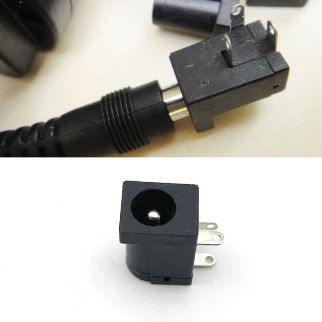 DC POWER CONNECTOR Socket Jack Female Panel Mount Connect 2.1mm X 5.5mm ...