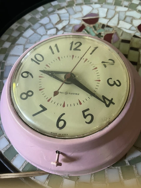 GENERAL ELECTRIC GE Telechron Vintage Country Kitchen Model 2H111 Clock ...