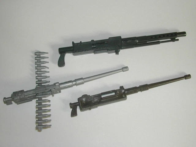 VINTAGE CHERILEA TOY machine gun lot /bootleg action man /scout car ...