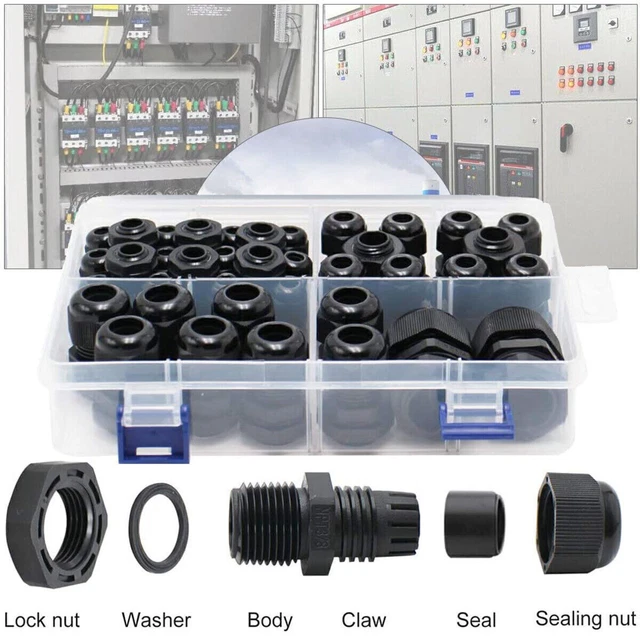 PRESSE-ÉTOUPE ÉTANCHE 38 ×, connecteur IP68, écrou de fixation réglable EUR 19,25 - PicClick FR