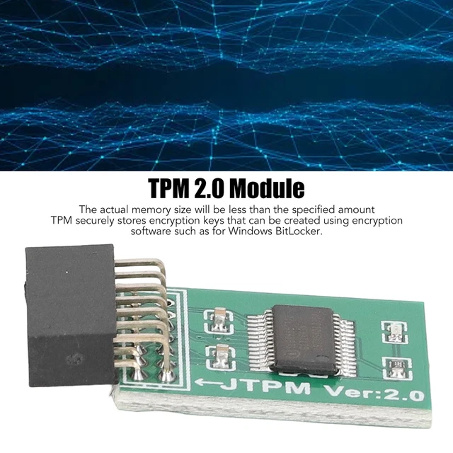 TPM 2.0 MODULE 14 Pin LPC Interface Security Board For Win11 PC ...
