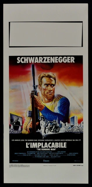 LOCANDINA L'IMPLACABILE ARNOLD schwarzenegger running man terminator B197 EUR 10,99 - PicClick FR