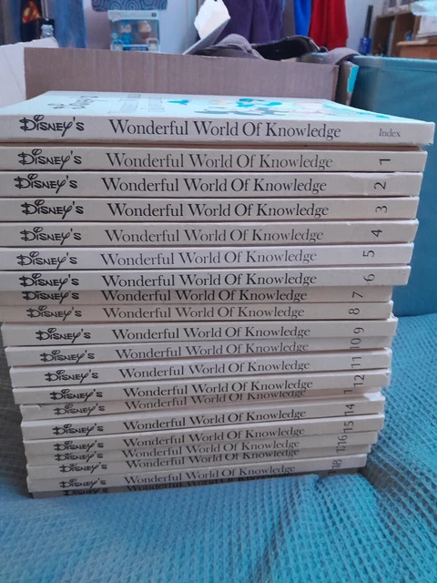 VINTAGE DISNEY'S WONDERFUL World Of Knowledge 1973 Volumes Index - 19 £ ...