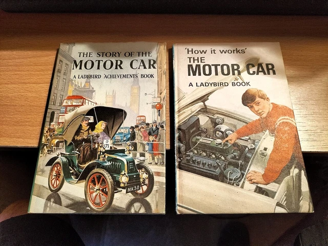 VINTAGE LADYBIRD BOOKS How It Works The Motor Car + The Story Of The ...
