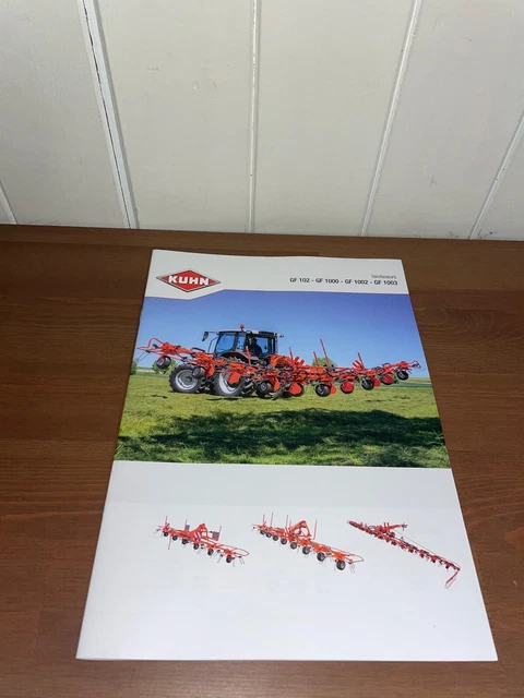 BROCHURE PROSPEKT PROSPECTUS GIRO-FANEUR KHUN GF tracteur-john deere-fendt-claas EUR 5,99 ...