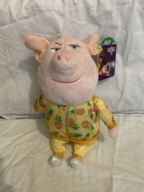 SING 2 GUNTER Soft Toy Yellow Pig 12" inch Plush Cuddly Teddy NEW £5.45 ...