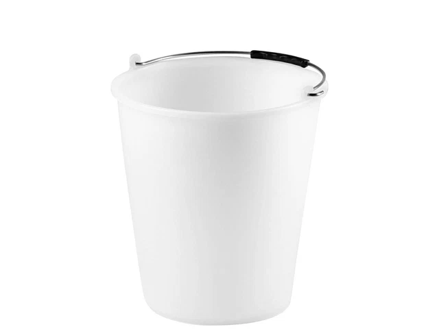 SEAU POLYTHÈNE STEF sans Bordure 7 Litres Blanc Stefanplast EUR 13,98 ...