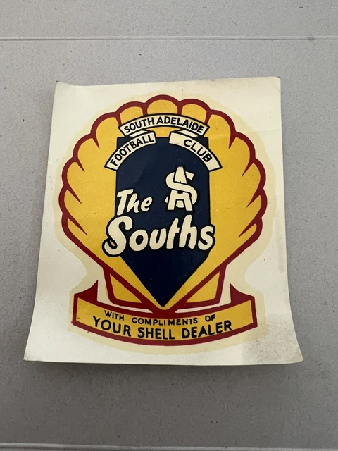 SOUTH ADELAIDE ORIGINAL Shell Petrol Waterslide Transfer SANFL Football ...
