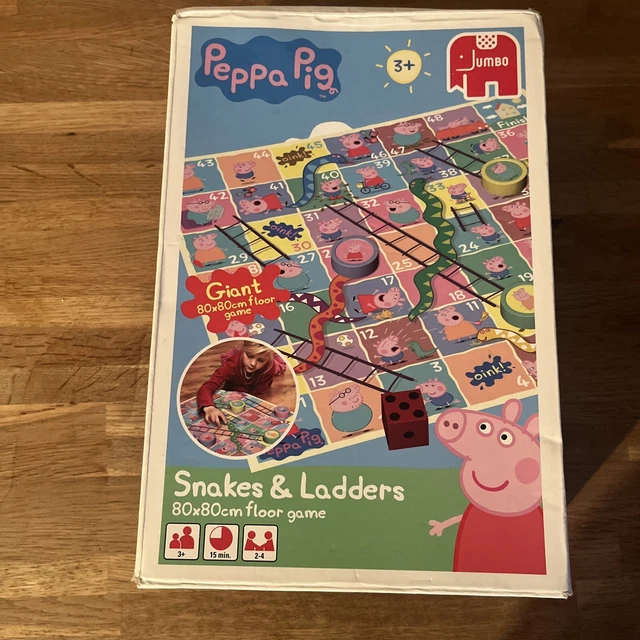 PEPPA PIG SNAKES And Ladders Floor Game 80x80cm Jumbo Toys No Reserve £ ...