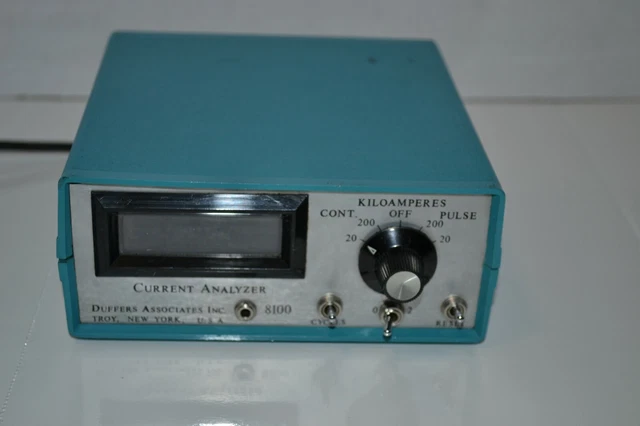 VINTAGE DUFFERS Associates Industrial Current Analyzer 8100 w/ carry ...