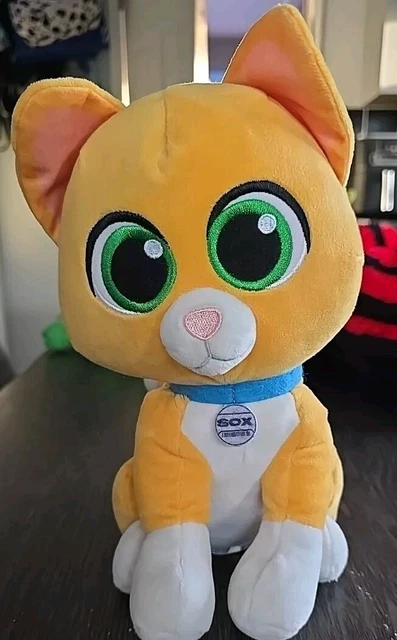 DISNEY PIXAR LIGHTYEAR Sox Talking Teddy Plush Cat From Buzz Lightyear ...