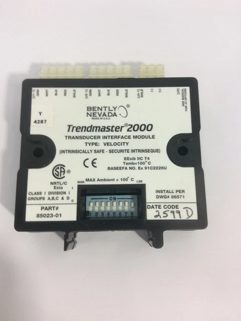 NEW BENTLY NEVADA Trendmaster 2000 Transducer Interface Module Velocity ...
