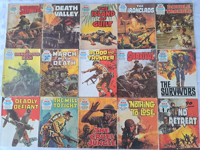 15 WAR PICTURE Library War Comics - 1978 "Deadly Defiant" $64.95 ...