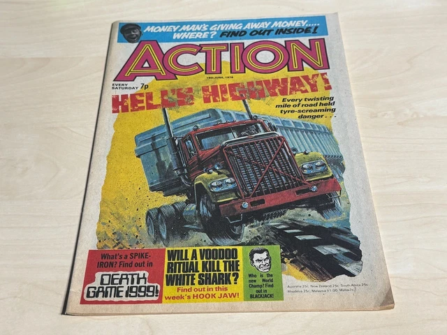 ACTION COMIC 19TH June 1976 IPC Comics Hell's Highway! £10.99 - PicClick UK