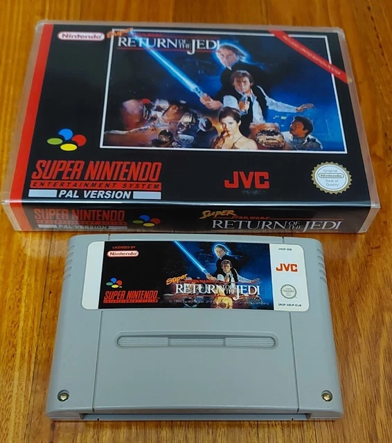 SUPER NINTENDO SNES Super Star Wars The Return of the Jedi Video Game ...