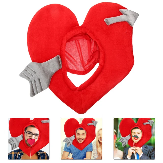 DAY HEART SHAPED Hat Party Headdress Photo Prop Costume Accessory $24. ...