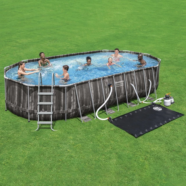 BESTWAY POWER STEEL 22 X 12 X 48 Above Ground Oval Pool Set Summer bestway-power-steel-22-x-12-x-48-above-ground-oval-pool-set-summer