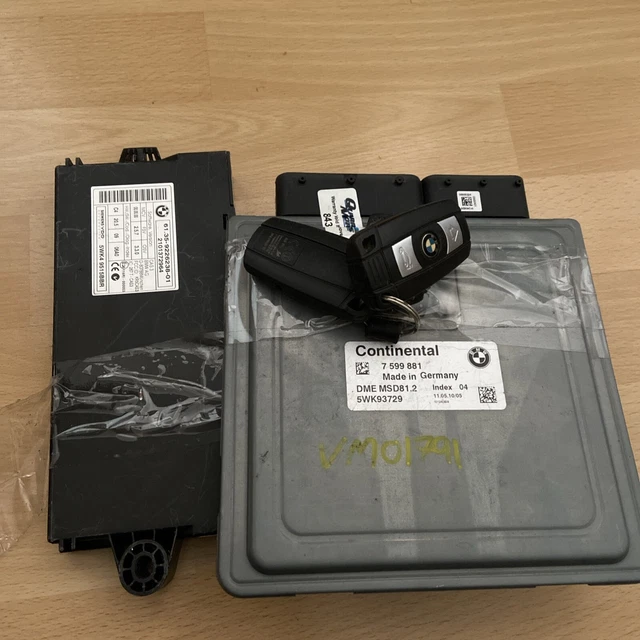 BMW E87 LCI E90 N43 120i 320i Petrol ECU Kit 7595179 DME CAS3 + 2 Keys ...