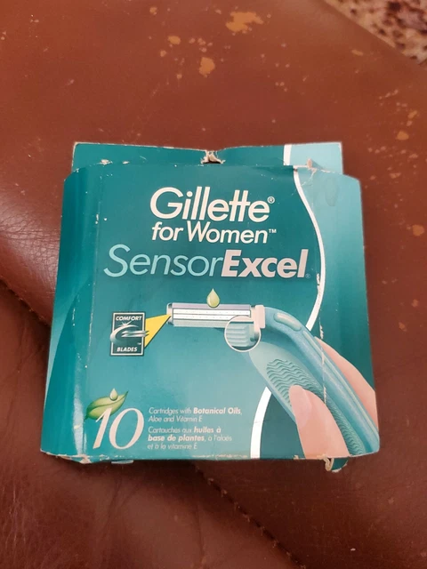 GILLETTE SENSOR EXCEL for Women Razor Blade Cartridges 10 Pieces $55.00 ...