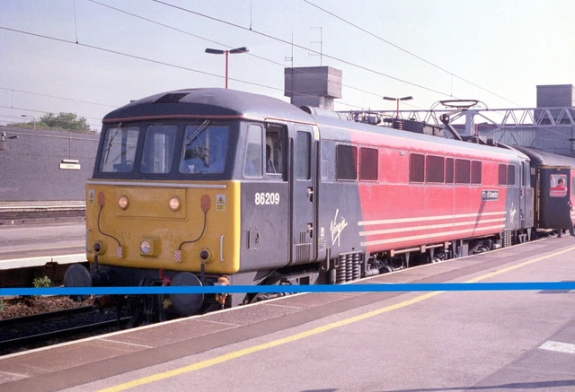 TRAIN COLOUR NEGATIVE Sale Class 86 209 In Virgin Livery Bargain £0.50 ...
