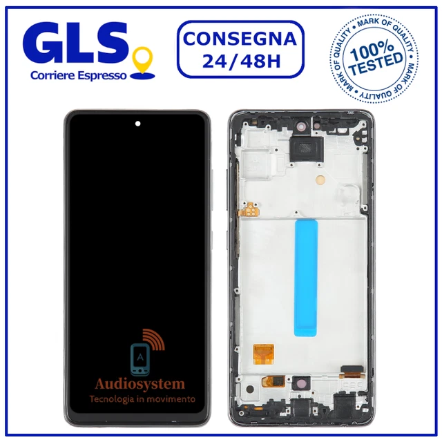 DISPLAY TOUCH OLED +FRAME Small SAMSUNG GALAXY A52 4G SM-A525 SCHERMO ...
