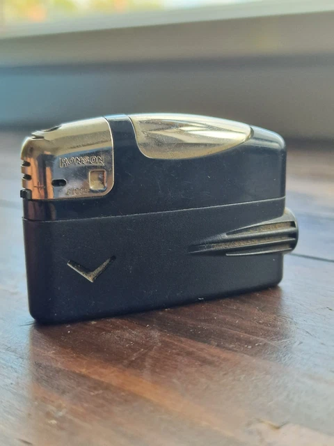 RARE VINTAGE COLLECTABLE RONSON 47002 Gas Lighter in Working Order £25. ...