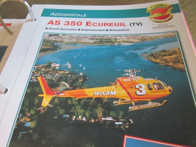FASZINATION 8 4 Aérospatiale AS 350 Ecureuil TV Sckycam EUR 4,75 ...
