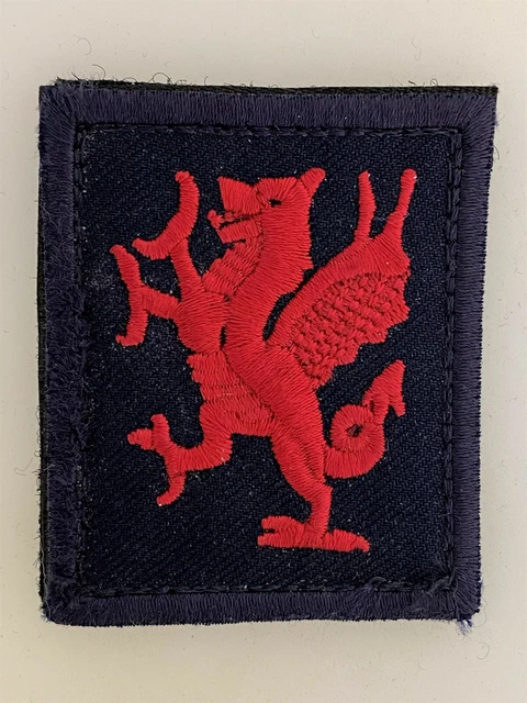 GENUINE BRITISH ARMY Royal Welsh Fusiliers cloth TRF patch Dragon (hook ...