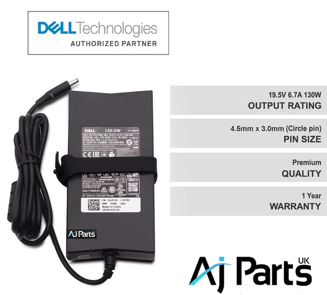 DELL ORIGINAL 130W AC Adapter For Dell OptiPlex 7050 Mirco Laptop Power ...