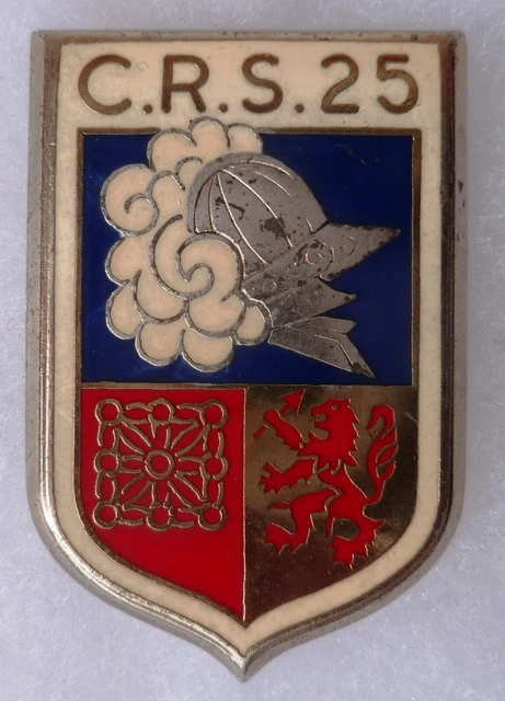 INSIGNE BADGE POLICE Obsolète CRS 25 ORIGINAL DRAGO VINTAGE EUR 8,99 ...