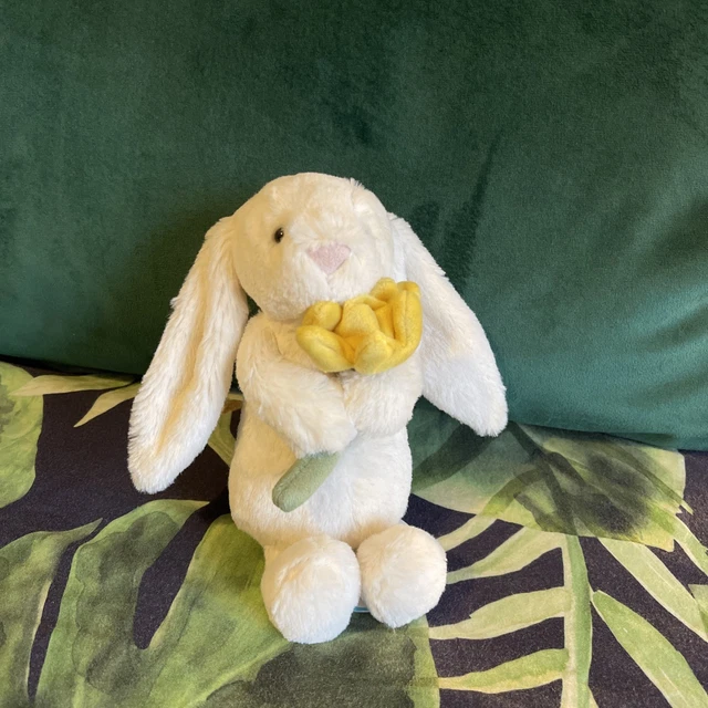 JELLYCAT LITTLE BASHFUL Bunny With Daffodil £42.30 - PicClick UK