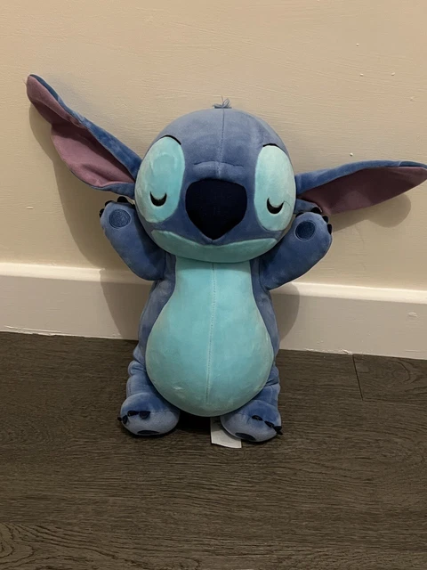 DISNEY STORE LILO and Stitch Cuddleez Sleeping Laying Plush Soft Teddy ...