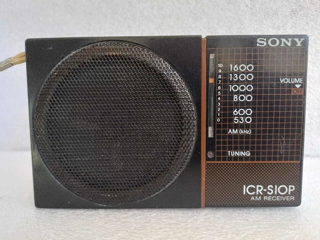 VINTAGE SONY ICR-S10 Radio 1970 Compact Pocket Handheld AM Radio Japan ...