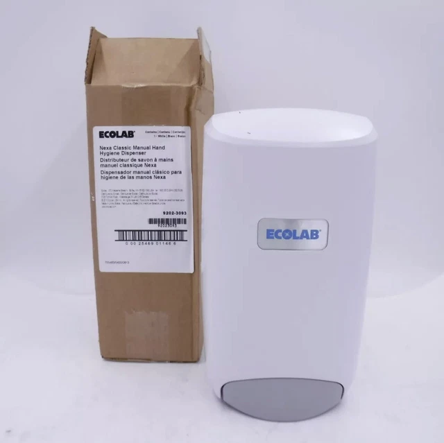ECOLAB NEXA CLASSIC Manual Hand Hygiene Dispenser 9202-3093 White/Gray ...