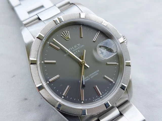 ROLEX OYSTER PERPETUAL Date 15200 Quadrante Ardesia EUR 3.390,00 ...
