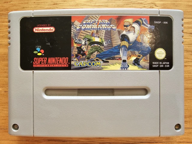 RARE CAPTAIN COMMANDO VGC Super Nintendo SNES PAL -TESTED- and working ...
