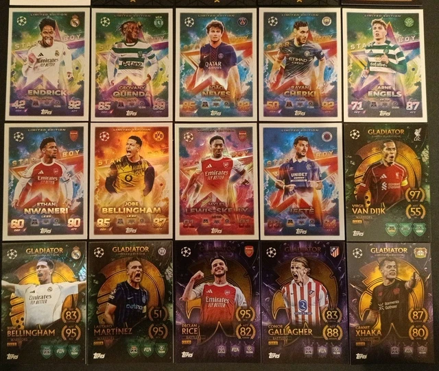 TOPPS MATCH ATTAX UCL 2025/26 Insert Card And Limited Edition Bundle x25 Cards £21.50 - PicClick UK