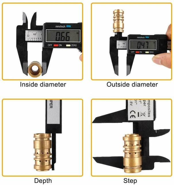 DIGITAL CALIPER ELECTRONIC Gauge Carbon Fiber Vernier Micrometer Ruler ...