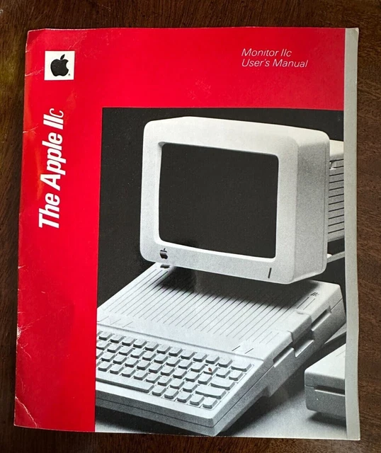 1980S APPLE IIC Computer Monitor IIc User's Manual $9.99 - PicClick