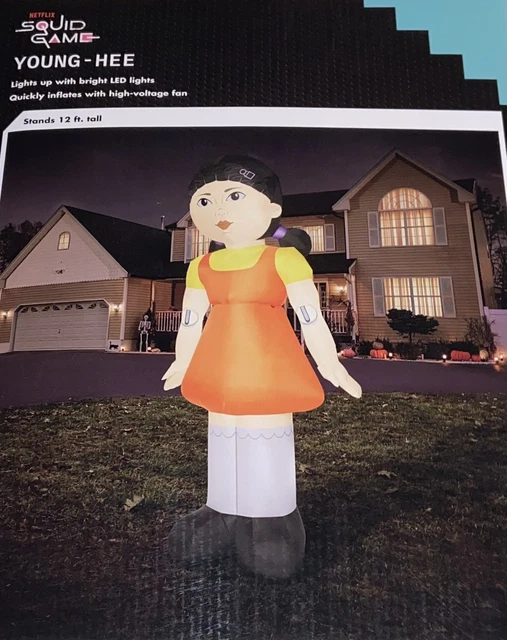 [01875491] SPIRIT HALLOWEEN 12 Ft Light-Up Young Hee Inflatable - Squid ...