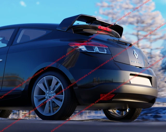 RENAULT MEGANE MK3 Coupe Spoiler - Rs Cup Style For Standard Model £169 ...