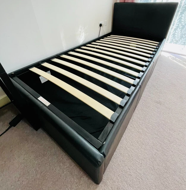 HYGENA CHAPTON SINGLE Ottoman Bed Frame - Black (without mattress) £21. ...